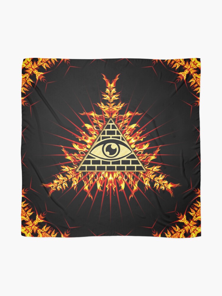 All Seeing Eye, Providence, Triangle, Pyramid, Fire, Flames, Sun Scarf ...