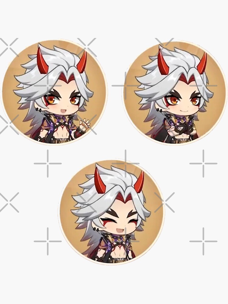 Sticker « Genshin Impact Arataki Itto Chibi Mignon », par Omagatoki ...