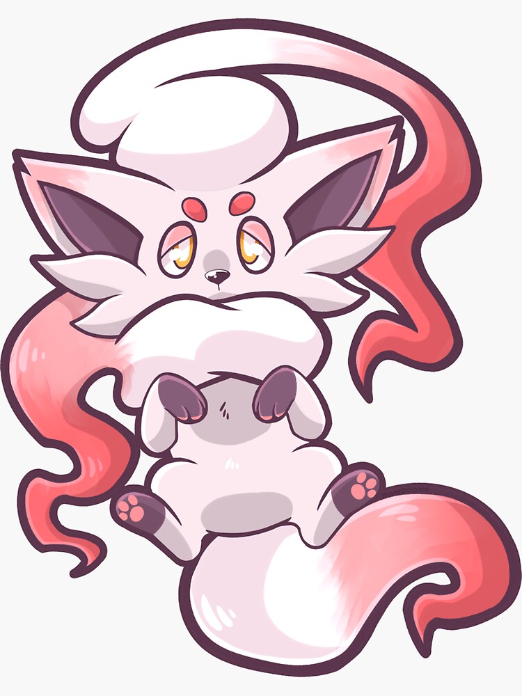 "Ghost Fox" Sticker for Sale by Houndoomy | Redbubble