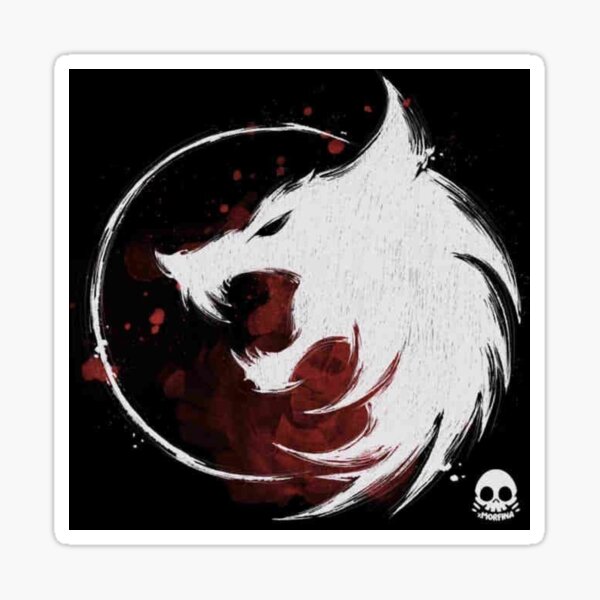 "Wolf logo" Sticker by Okame175 | Redbubble