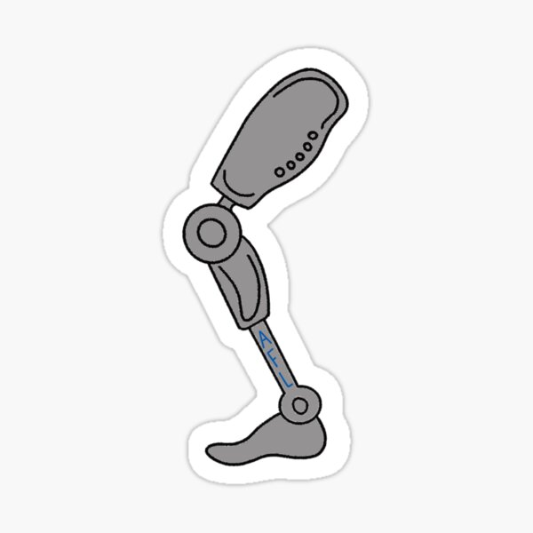 "Prosthetic Leg" Sticker for Sale by Flynn-Funds | Redbubble