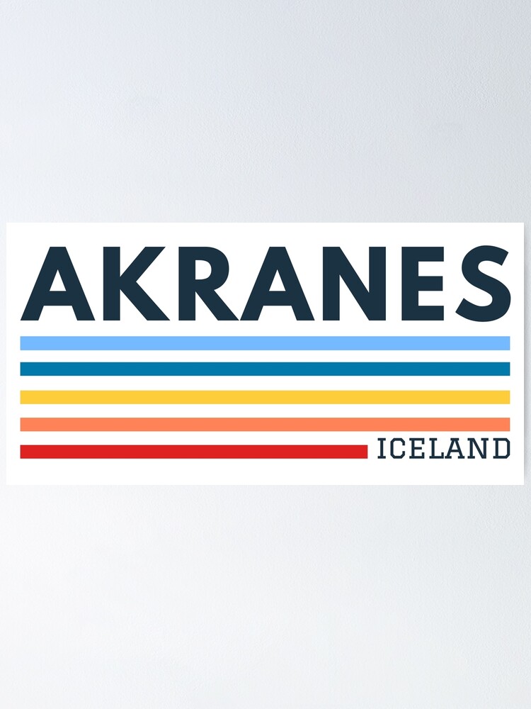 "Akranes Iceland" Poster for Sale by europelines | Redbubble