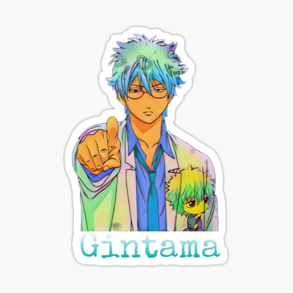 "Gintama_Gintoki_Sakata_Anime" Sticker for Sale by Store-YNS | Redbubble