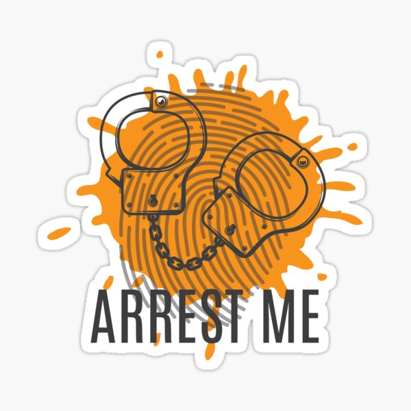 Arrest Me Follow Me Police Officer Arrested Woman Love And Marriage Concept Isolate On White