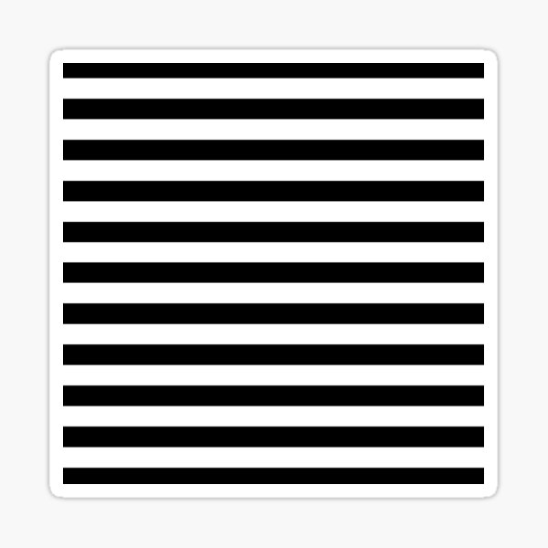 "Horizontal Lines | Black and White" Sticker for Sale by WordsToArt ...