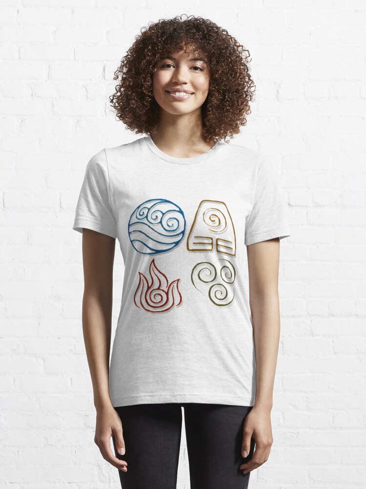 "Avatar Bending Symbols" T-shirt for Sale by alyshaeyre | Redbubble ...