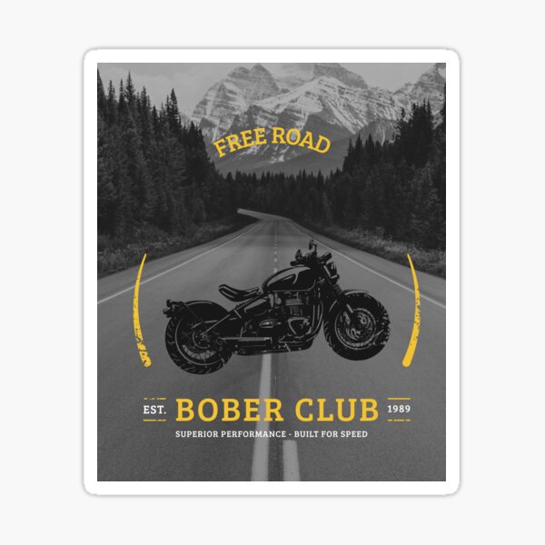 "BOBBER motorcycle " Sticker for Sale by MotorizedTees | Redbubble