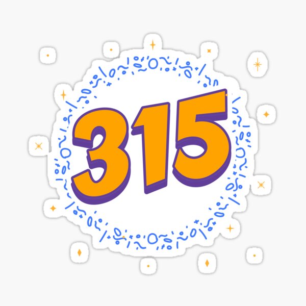" 315 Area Code" Sticker for Sale by techdave | Redbubble