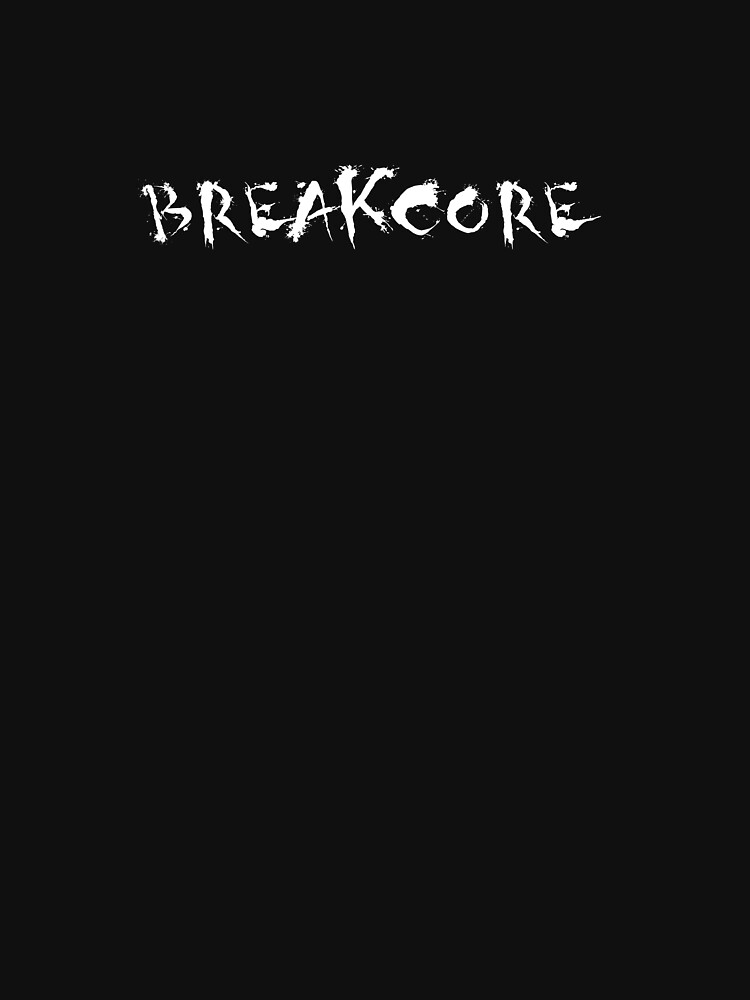 "Breakcore design black" T-shirt by randomfrequency | Redbubble