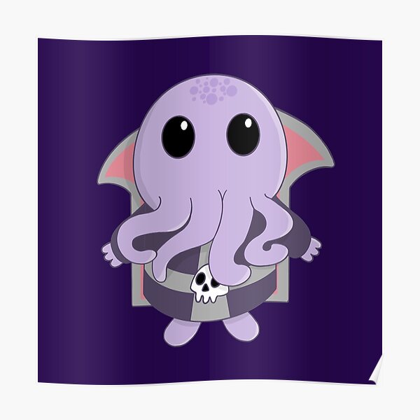 "Cute Kawaii Mind Flayer ( Illithid ) from Dungeons and Dragons" Poster ...