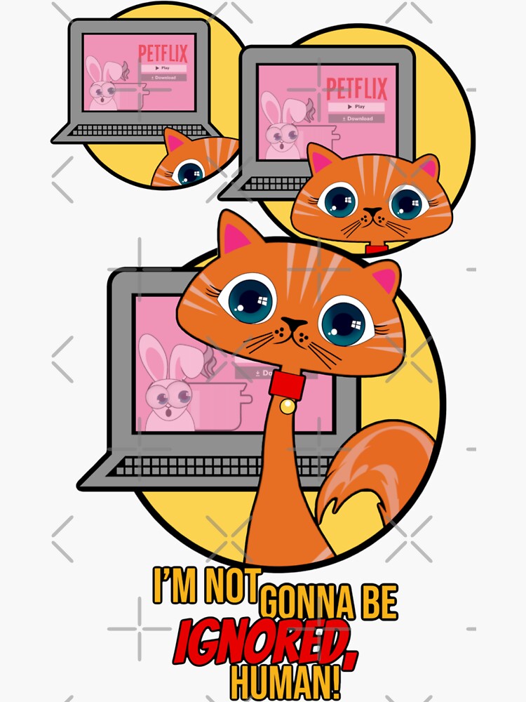 "Don’t Ignore Me" Sticker for Sale by RoGoArt | Redbubble