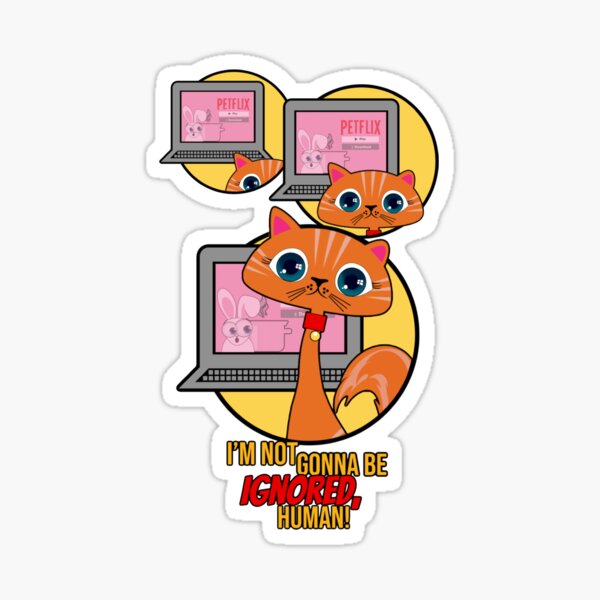 "Don’t Ignore Me" Sticker for Sale by RoGoArt | Redbubble