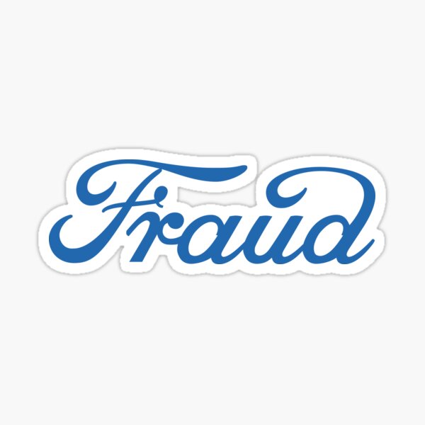 "Fraud - Sticker" Sticker for Sale by zebrafactory | Redbubble