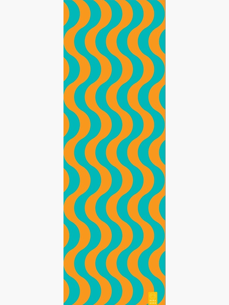 "Vibrations hallucinations – psychedelic art neon orange blue" Poster ...