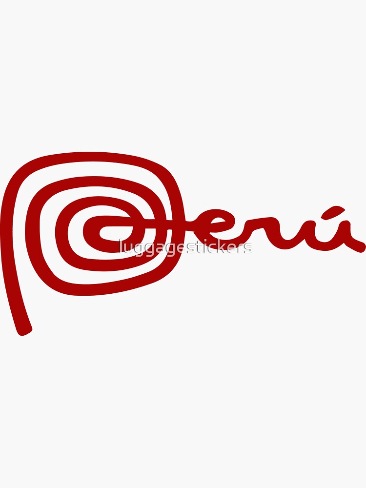 "Peru" Sticker for Sale by luggagestickers | Redbubble