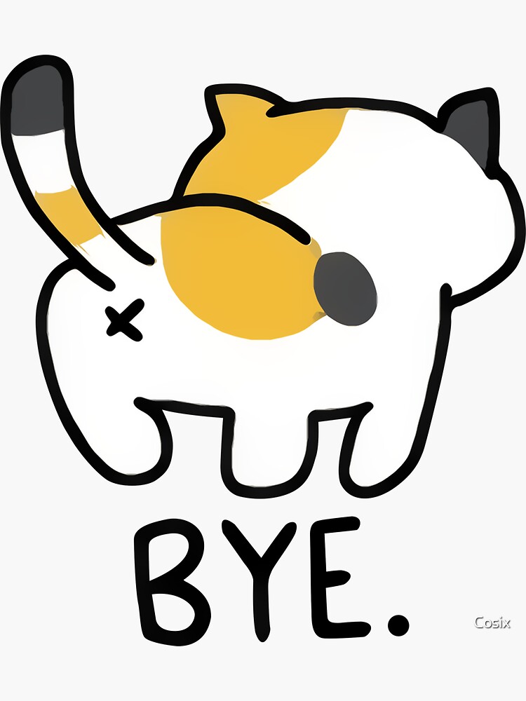 "Cat Butt" Sticker by Cosix | Redbubble
