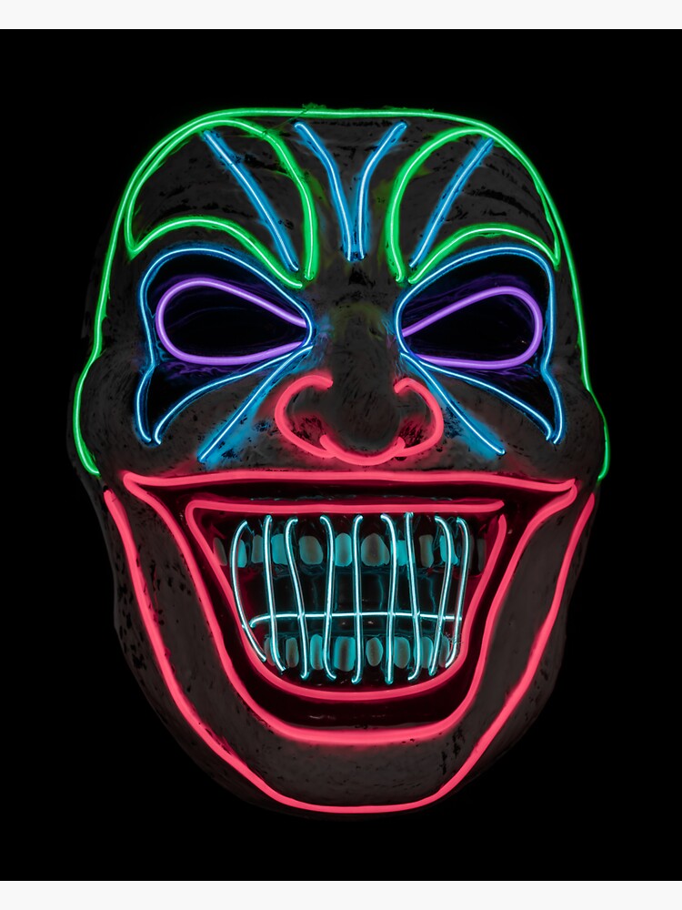 "LED Clown Cosplay Face Mask" Sticker for Sale by yhelfman | Redbubble
