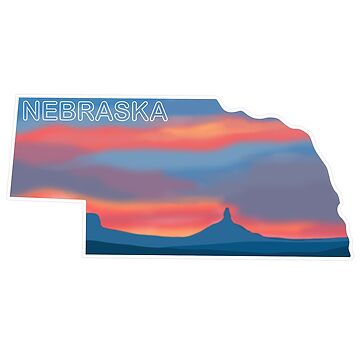 "Nebraska" Sticker for Sale by madebydeemarie | Redbubble
