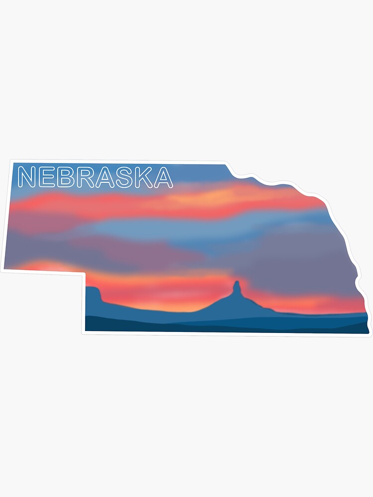 "Nebraska" Sticker for Sale by madebydeemarie | Redbubble