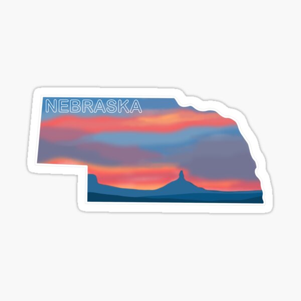 "Nebraska" Sticker for Sale by madebydeemarie | Redbubble
