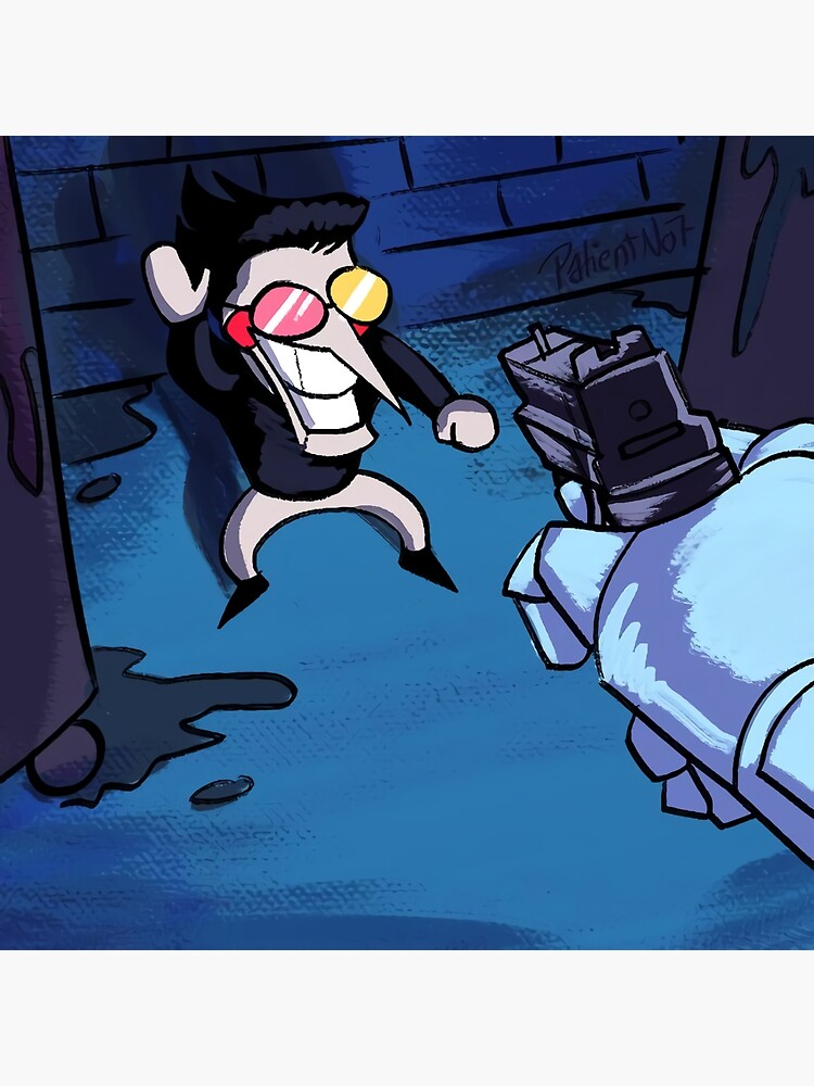 "Spamton With Gun" Photographic Print by AbhorTheRent | Redbubble