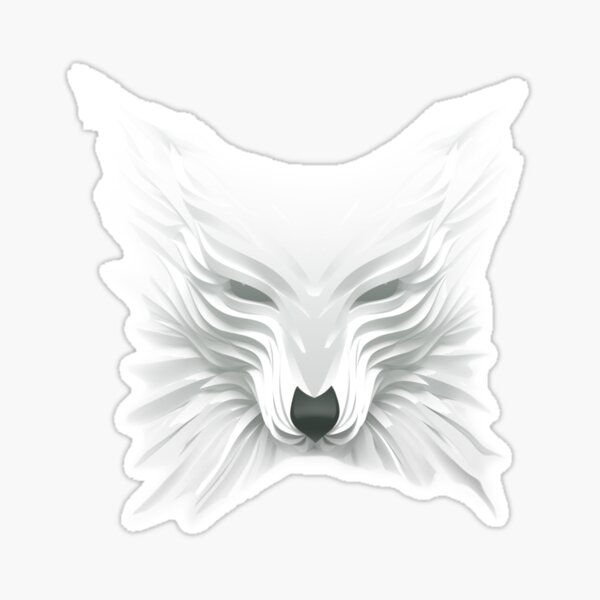 "White Wolf" Sticker for Sale by highdegreepro | Redbubble