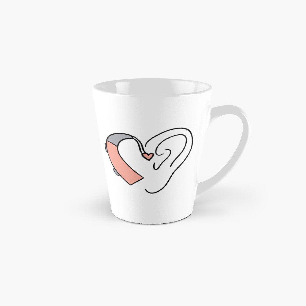 "Hearing Aid Heart with Ear" Sticker for Sale by p19baumanw | Redbubble