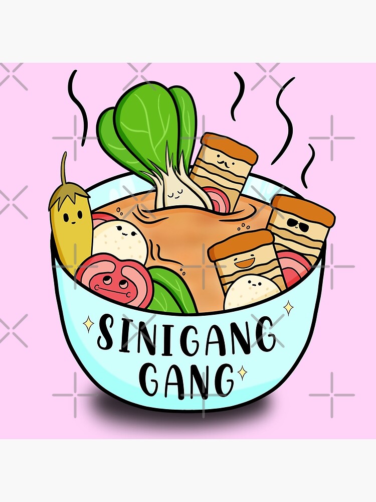 "Filipino Food Friends - Sinigang Gang " Art Print for Sale by ...