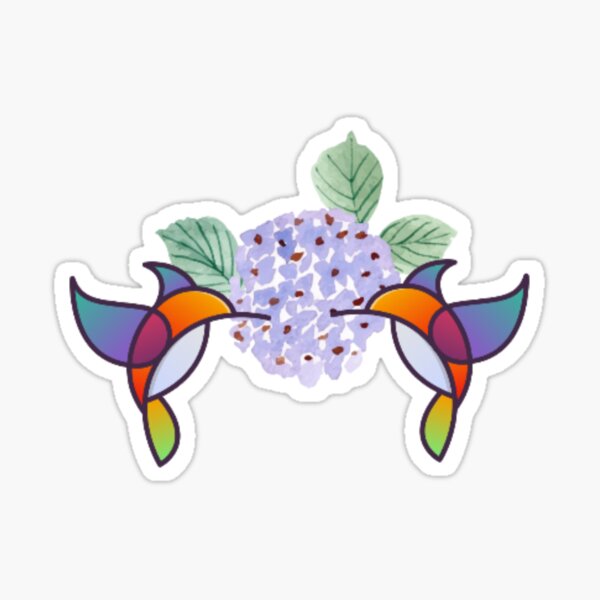 "Hummingbird Drinking Nectar" Sticker for Sale by WeaksPlaza | Redbubble