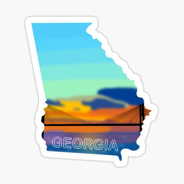 "Georgia" Sticker for Sale by madebydeemarie | Redbubble