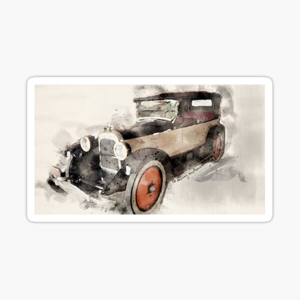 "MG antique car" Sticker by krchmar | Redbubble