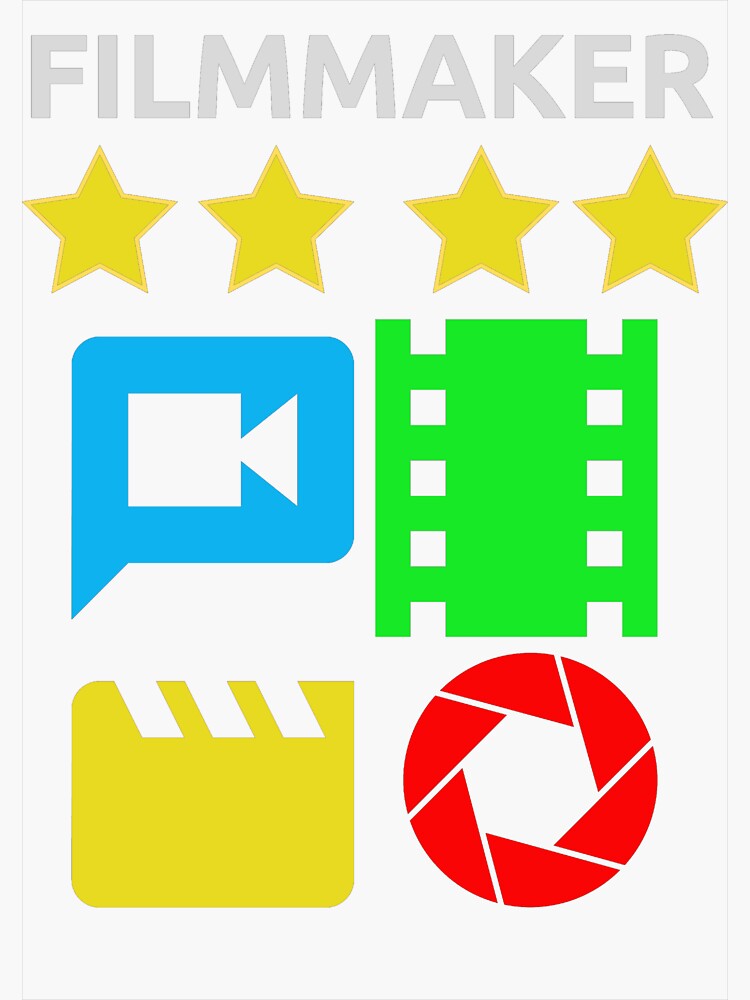 "filmmaker" Sticker by artclip | Redbubble