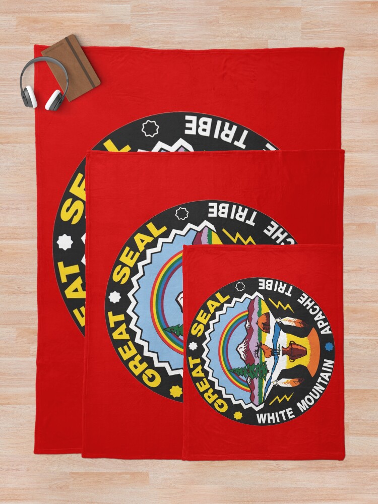 "Great Seal Of The White Mountain Apache Tribe" Throw Blanket for Sale ...