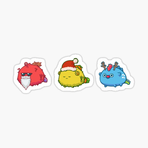 "Axie Infinity Team Christmas Theme" Sticker for Sale by AnChand ...