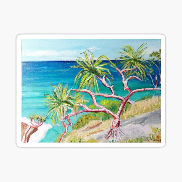 "Stradbroke Island (Straddle) Views" Sticker for Sale by gillsart ...