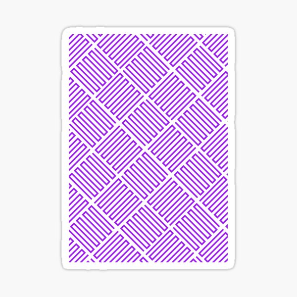 "Angled Checkerboard Line Pattern in Violet" Sticker for Sale by Neil ...