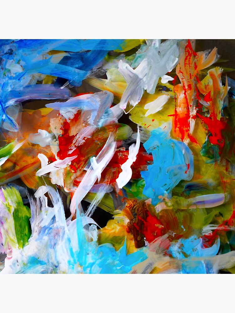 "'Taking Risks' Abstract art inspired accessories" Sticker for Sale by ...