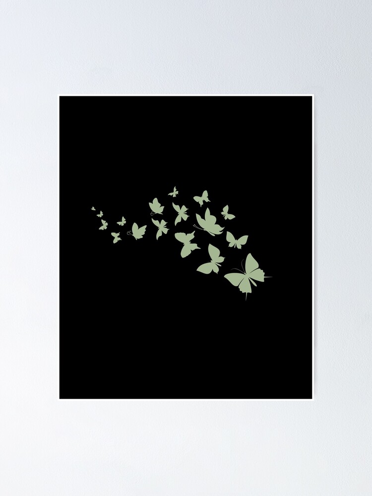 "Aesthetic Sage Green Butterfly" Poster for Sale by brookemiller801 ...