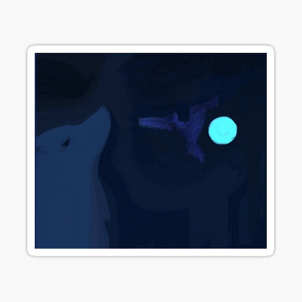 "Clad in a Starry Night Sky" Sticker for Sale by eftb | Redbubble