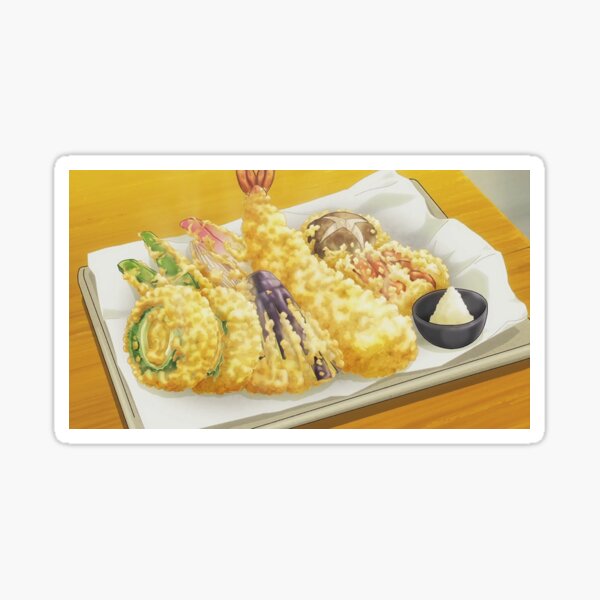 "Tempura- anime food, anime, tempura" Sticker for Sale by S2Hdesigns ...