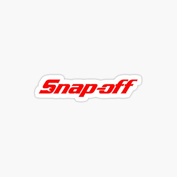 "Snap-Off Tools Logo, Parody of Snap-on" Sticker by LucentLight | Redbubble