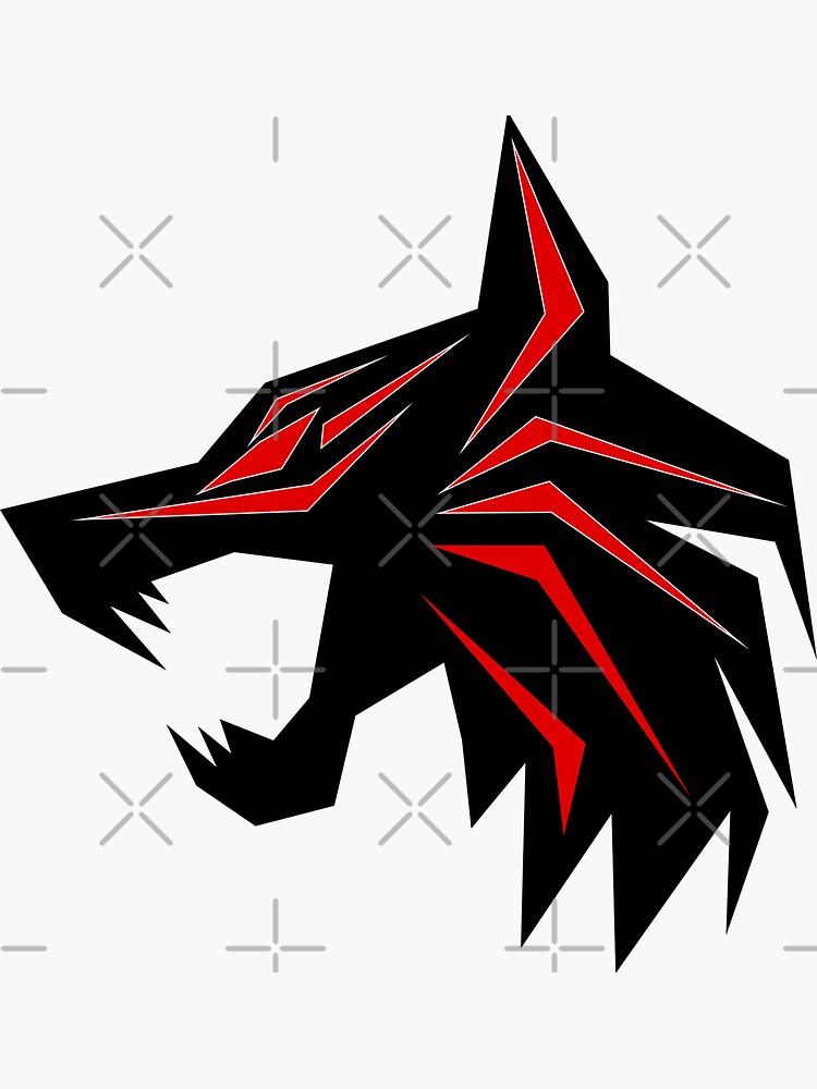 "Black wolf" Sticker by Armando-Zarock | Redbubble