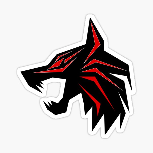 "Black wolf" Sticker by Armando-Zarock | Redbubble