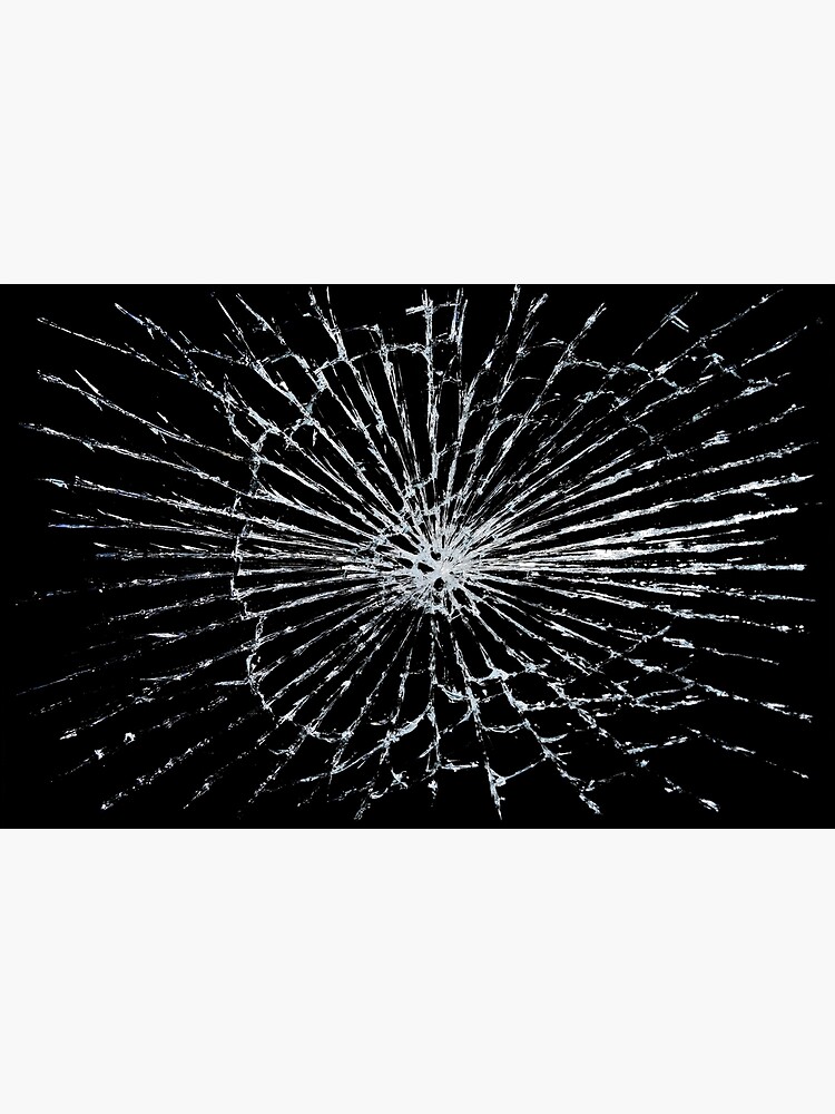 "Broken Glass Realistic Transparent Graphic - Crushed Window Prank ...