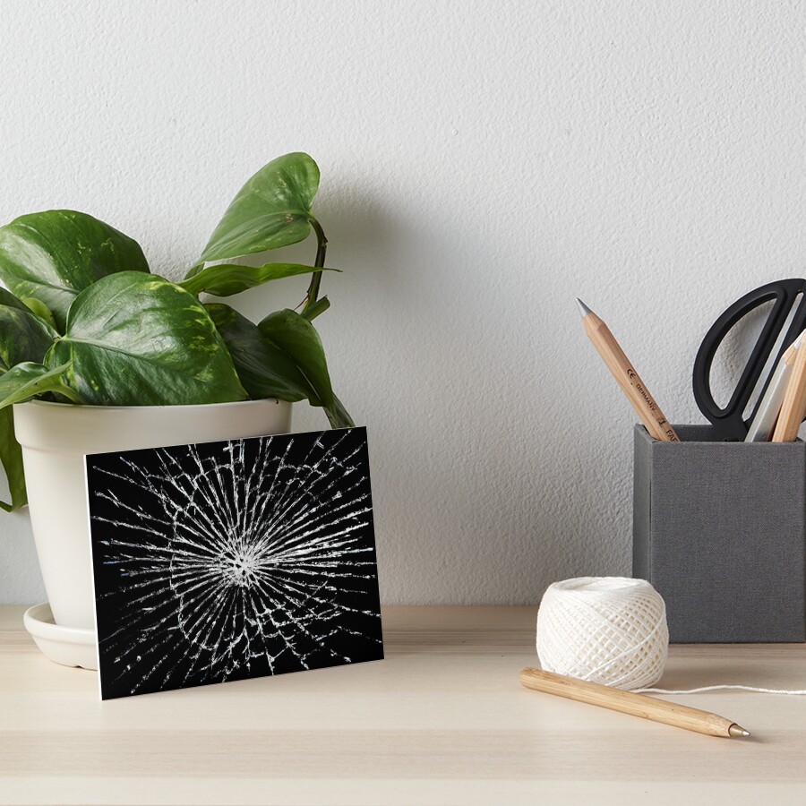 "Broken Glass Realistic Transparent Graphic - Crushed Window Prank ...