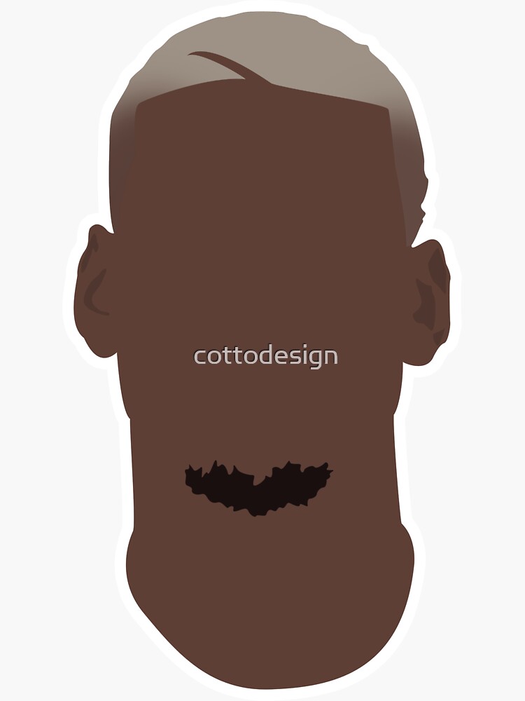 "Paul Pogba Vector Portrait" Sticker for Sale by cottodesign | Redbubble