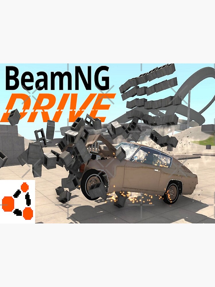 "BeamNG homemade logo " Sticker by Fundables | Redbubble