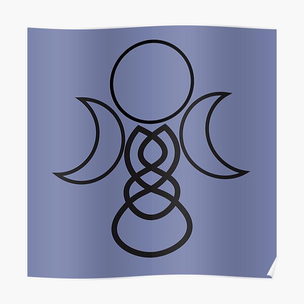 "Triple Goddess under the three Phase Moon" Poster for Sale by Miatopia ...