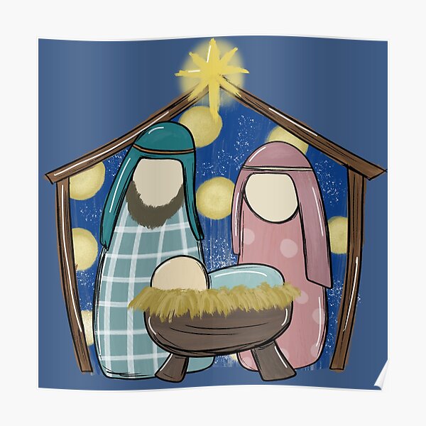 "Nativity scene" Poster for Sale by JavierShih | Redbubble