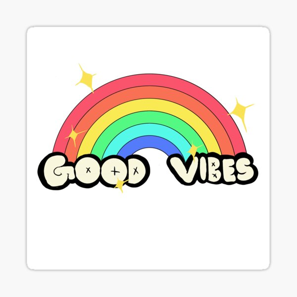 "Good Vibes " Sticker for Sale by Lady-Gargoyle | Redbubble